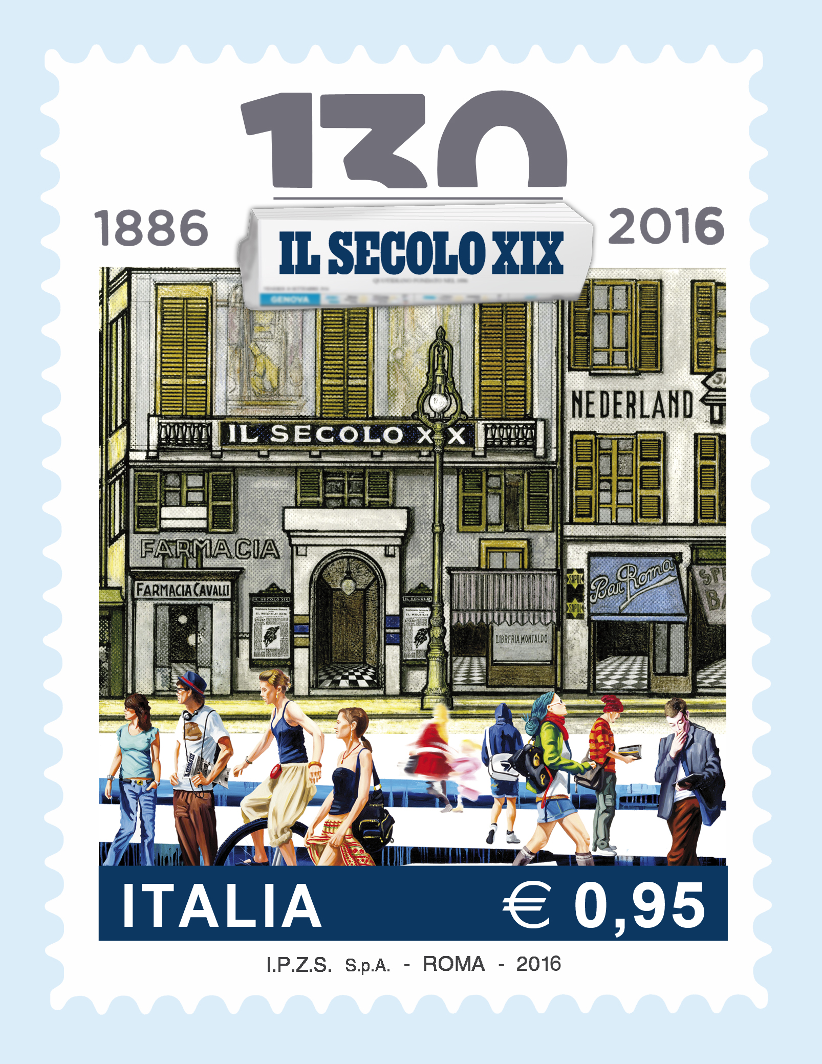 Il Secolo XIX, un francobollo per celebrare i 130 anni anni del ...